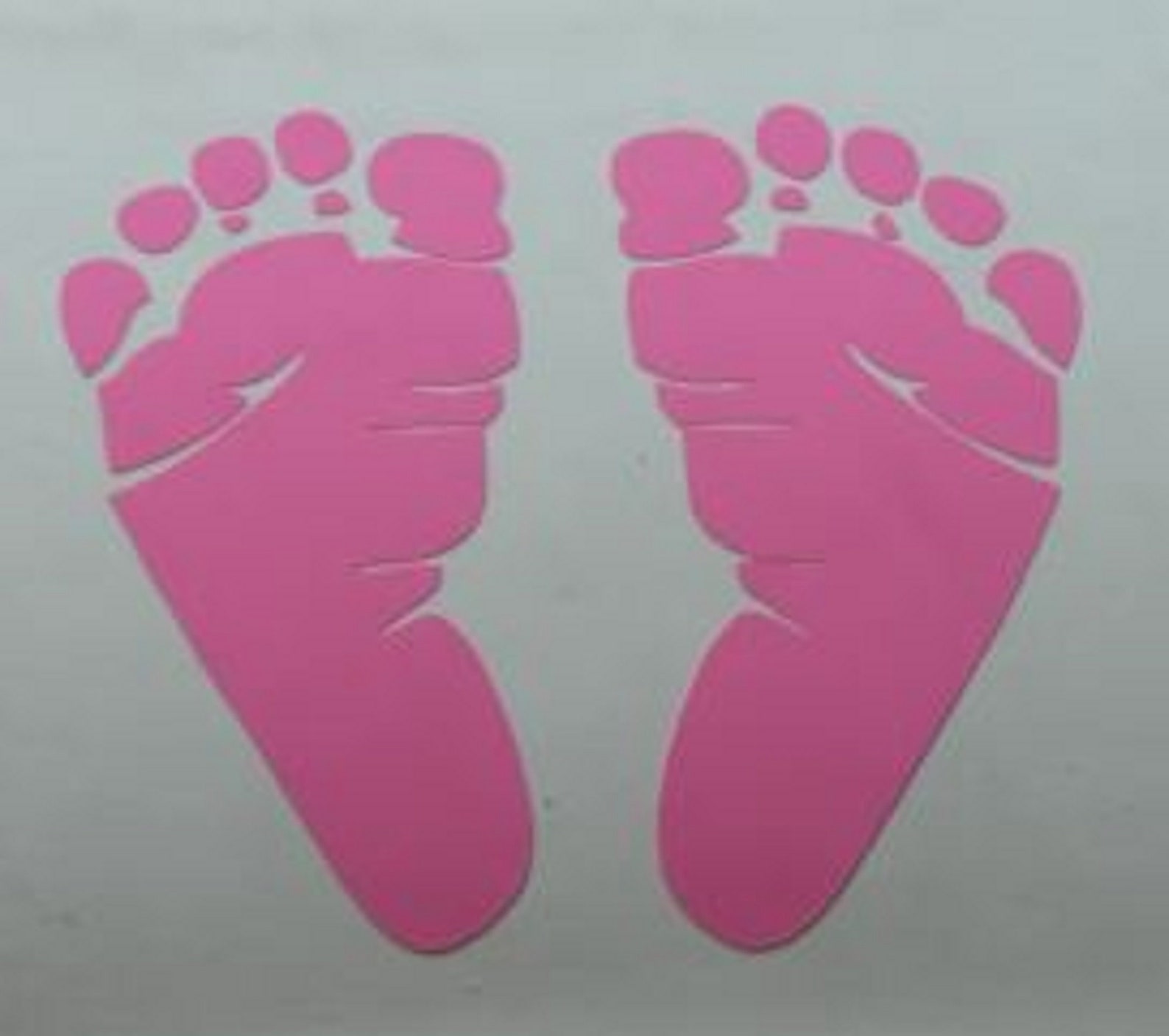 Set of 5 Pairs Baby Feet Decals, Baby Feet Vinyl Decals, Baby Feet ...