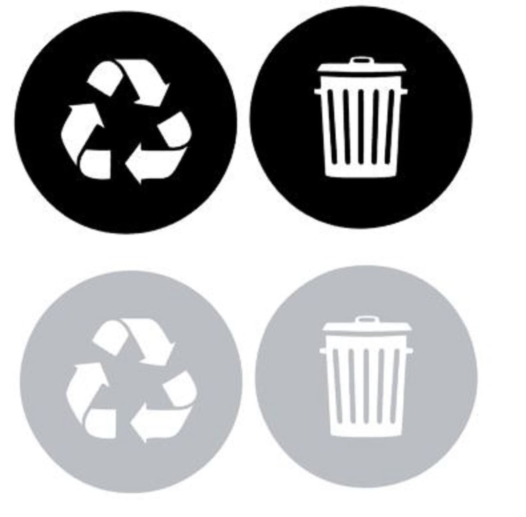 Calcomanías de Reciclaje y Basura Vinilo Logotipo Moderno, Símbolo para ...