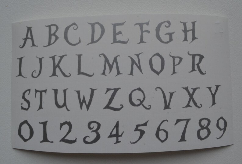 Block Letter Vinyl Alphabet decals Capital letters Home Décor Home ...