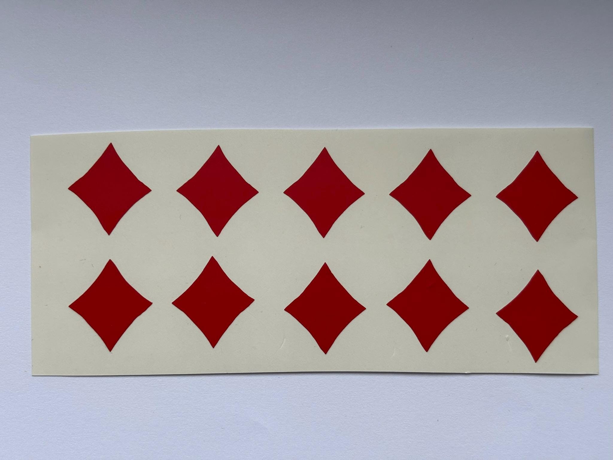 Set of 10 Playing Card Suits Decals - Hearts, Diamonds, Spades, Clubs ...