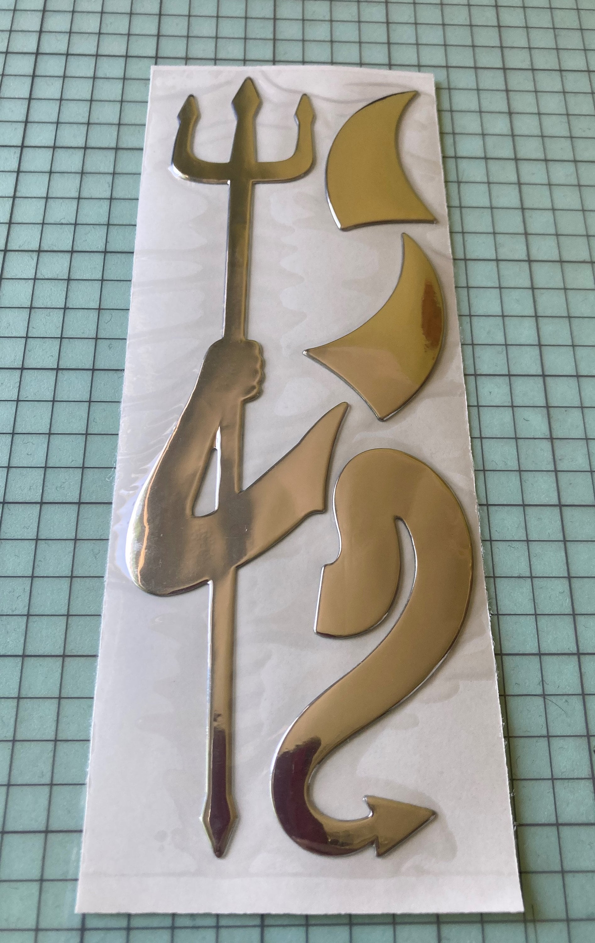 3D Devil Style Demon Sticker Car Emblem Logo Paper - Etsy