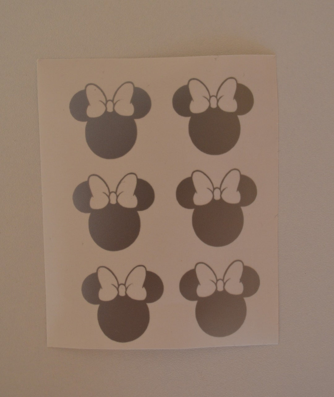 Set of 10 Large Minnie Vinyl Decals, Minnie Decals for Party, Party ...