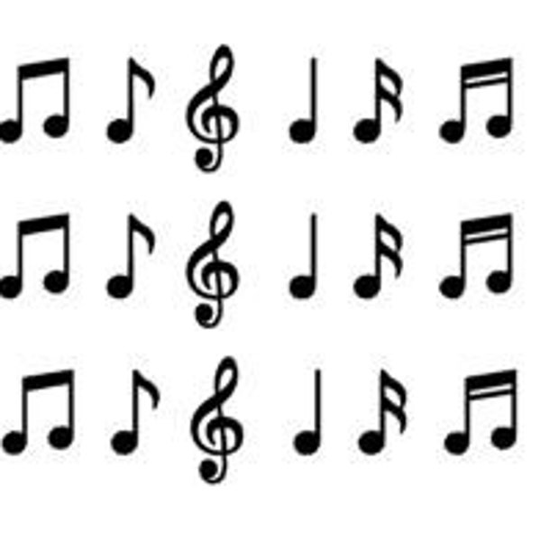 Music Notes Decal - Etsy