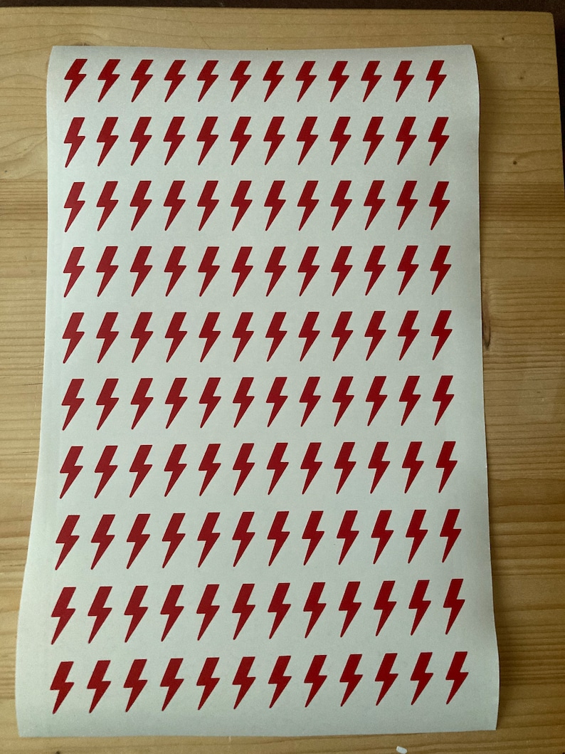 Set of 20 Lightning Bolt Decals, Thunder Decals, Bolt Vinyl Decal,flash ...