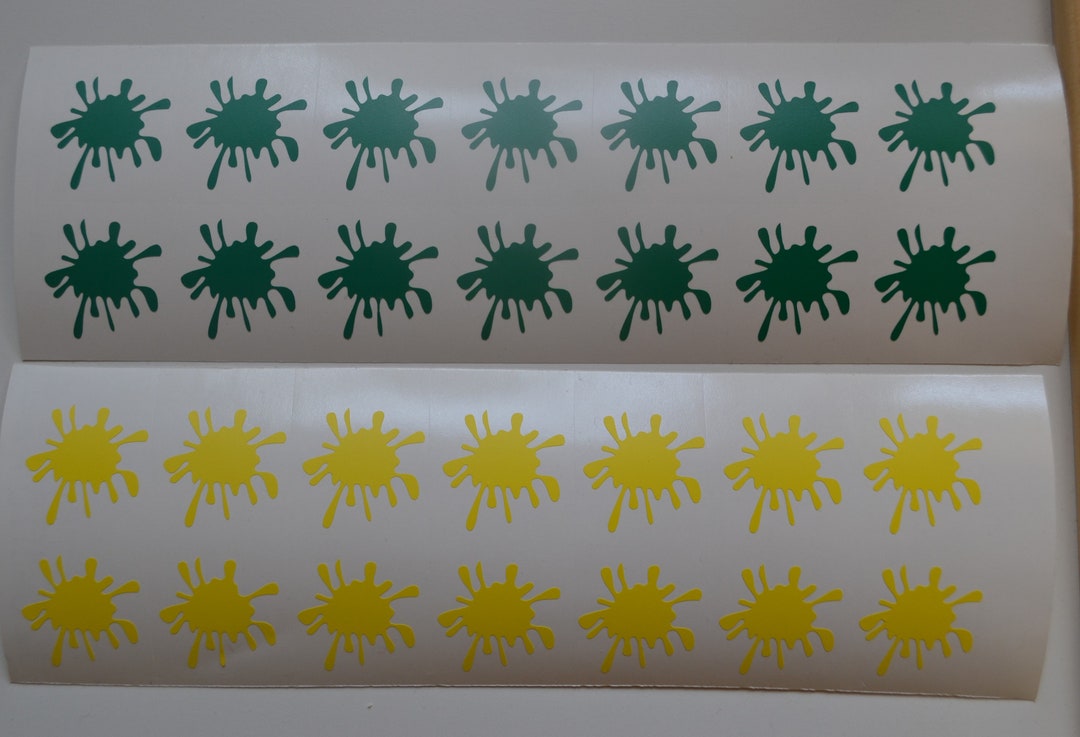 Set of 16 Paint Splatter Decals, Balloons Decals, Party Decals - Etsy