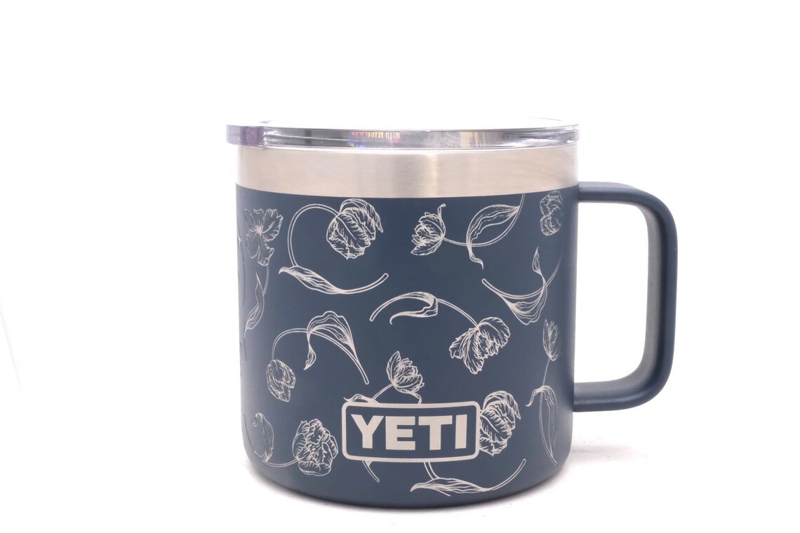 14oz 270 Tulip 2.0 Design Laser Engraved on a Yeti Mug - Etsy