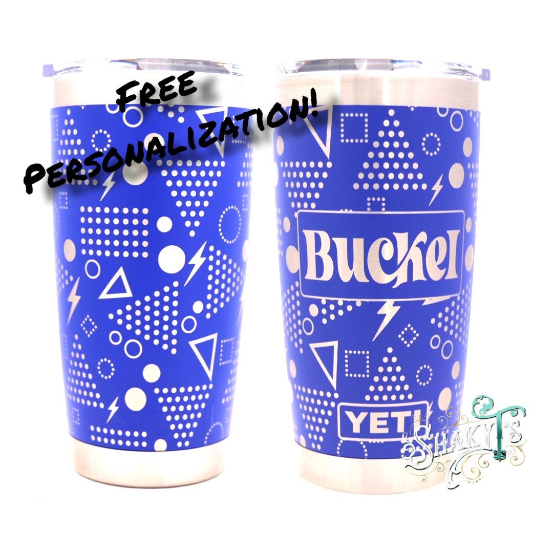 360 Retro 80’s and 90’s Memphis Print Laser Engraved on a 20oz Yeti ...