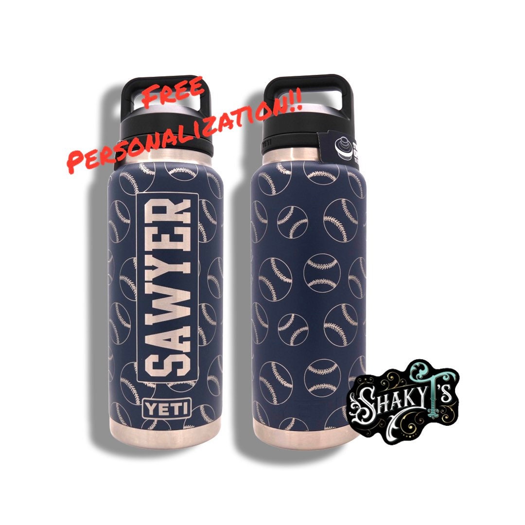 26oz - 360 Softball/baseball Design Laser Engraved on a Yeti Bottle ...