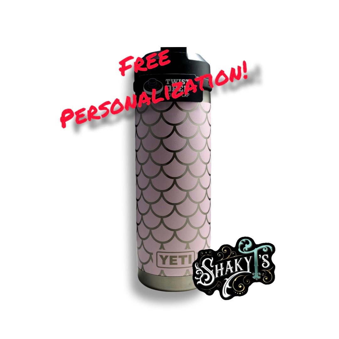 18oz - 360 Mermaid Design Laser Engraved on a Yeti Rambler With Chug ...
