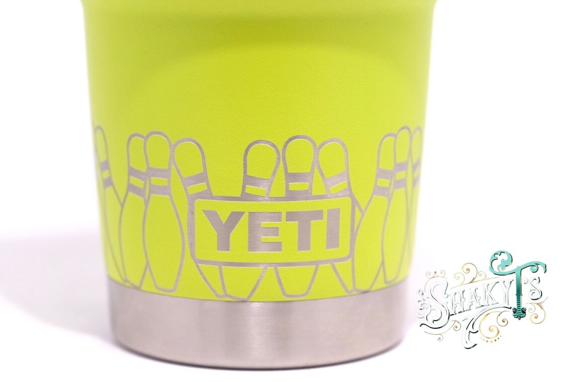 30oz - 360 Bowling Wrap Laser Engraved on a Yeti Tumbler With Magslide ...