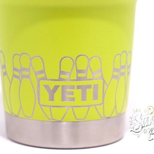 30oz - 360 Bowling Wrap Laser Engraved on a Yeti Tumbler With Magslide ...