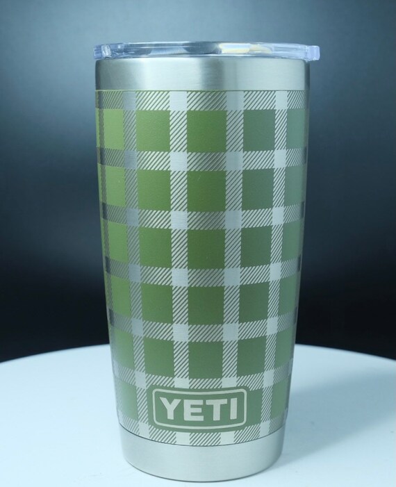 Plaid Print 20oz Yeti Tumbler With Magslide Lid Premium | Etsy