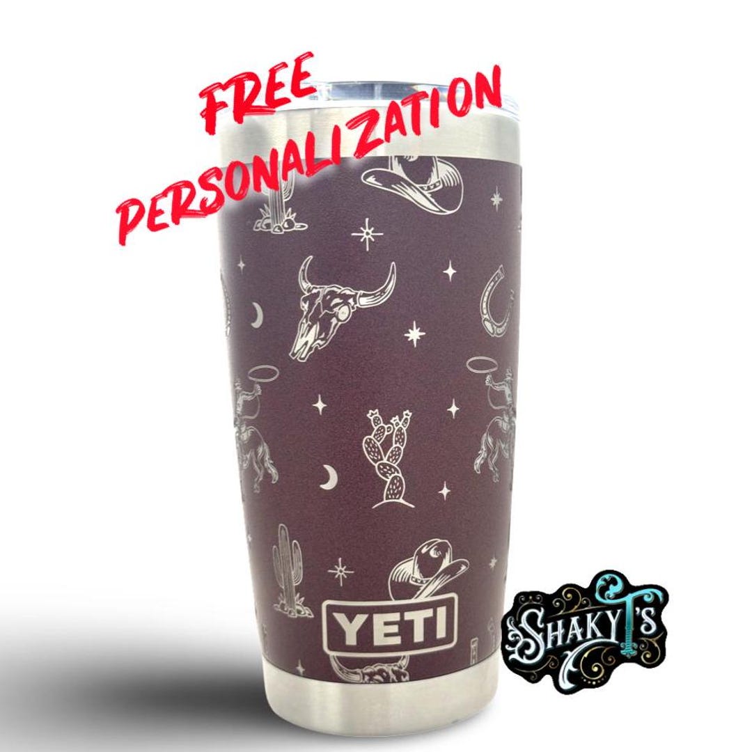 20oz - Boho Cowboy 360 Design Laser Engraved on a Yeti Tumbler With ...