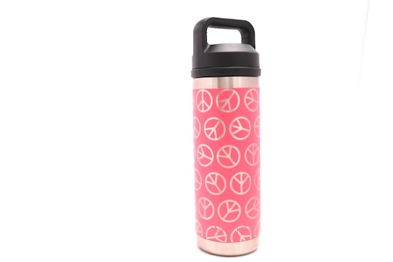 18oz 360 Peace Sign Design Laser Engraved on a Yeti Rambler - Etsy