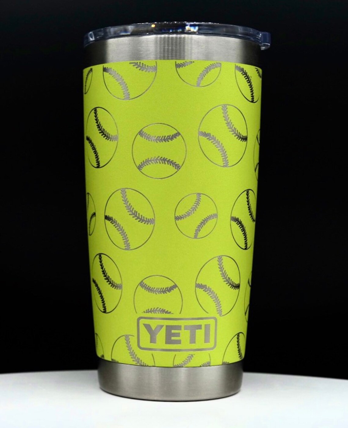 Engraved Baseball / Softball on 20oz Yeti Tumbler With Magslide Lid ...