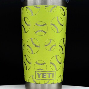 Engraved Baseball / Softball on 20oz Yeti Tumbler With Magslide Lid ...