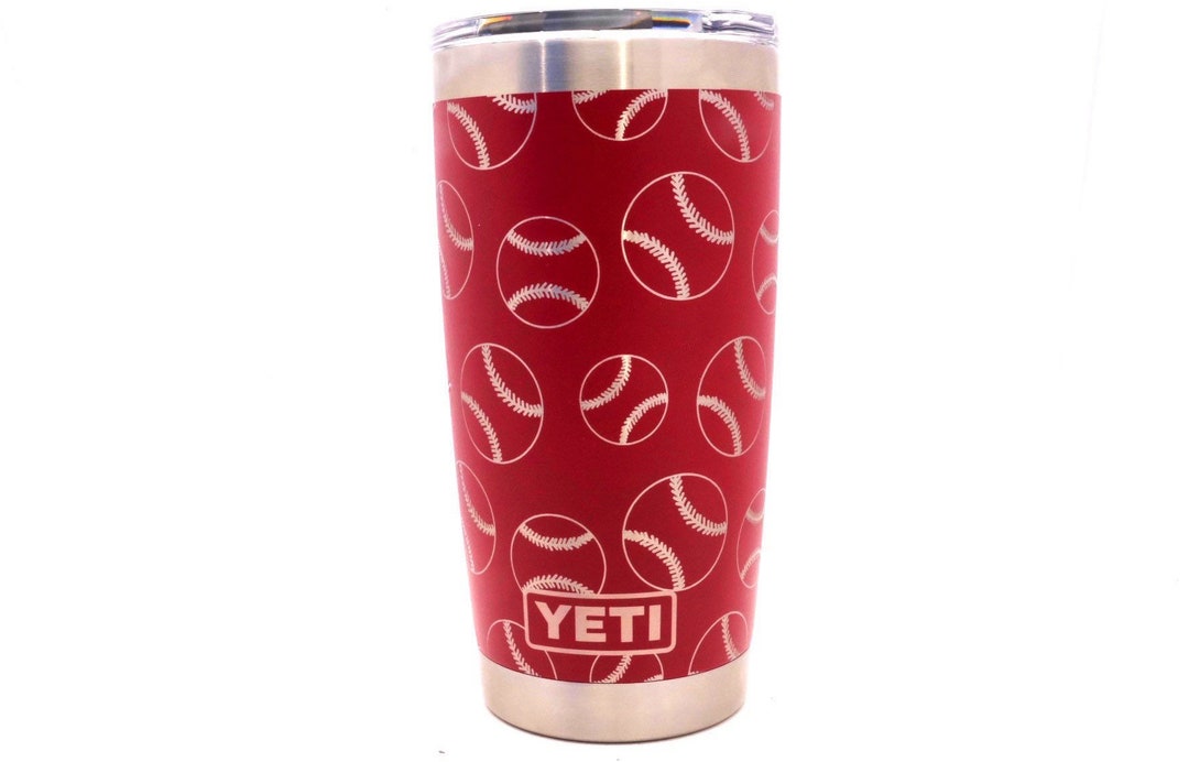 Engraved Baseball / Softball on 20oz Yeti Tumbler With Magslide Lid ...