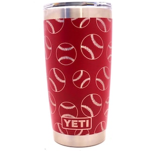 Engraved Baseball / Softball on 20oz Yeti Tumbler With Magslide Lid ...