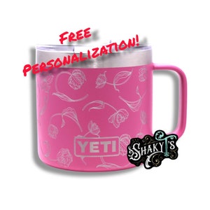 14oz - 270 Tulip 2.0 Design Laser Engraved on a Yeti Mug, Multiple ...