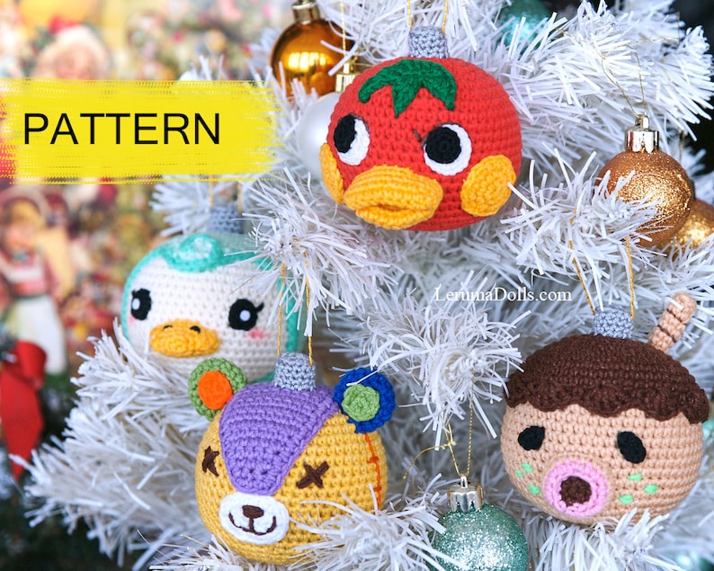 PDF File Animal Crossing Crochet Patterns Set Christmas - Etsy
