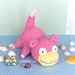 PDF File, Slowpoke Crochet Pattern, Pokemon Crochet Pattern, Slowpoke ...