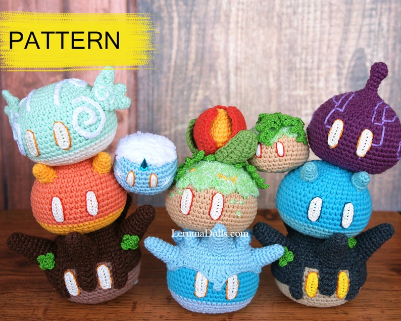 PDF File Slime Crochet Pattern Genshin Impact Crochet - Etsy