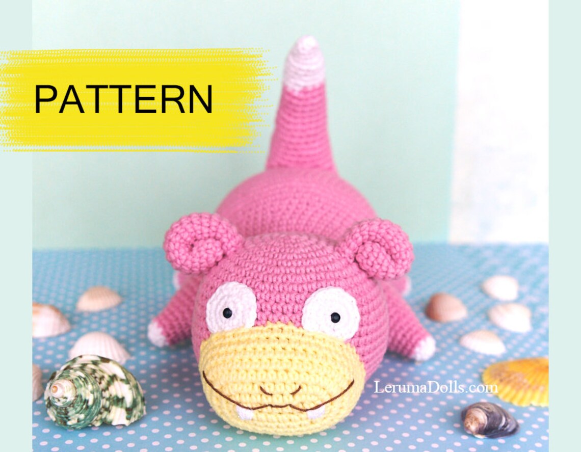 PDF File Slowpoke Crochet Pattern Pokemon Crochet Pattern - Etsy