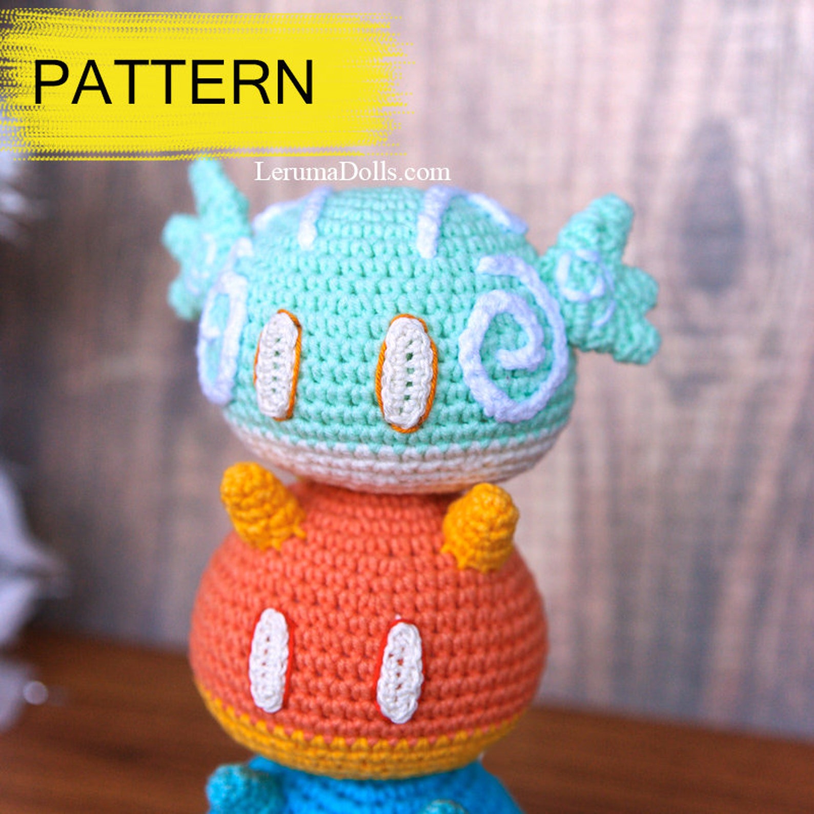 PDF File, Slime Crochet Pattern, Genshin Impact Crochet Pattern, Pyro ...