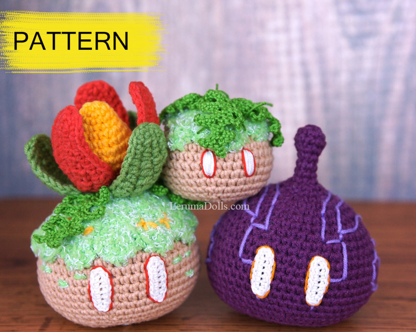 PDF File, Slime Crochet Pattern, Genshin Impact Crochet Pattern, Pyro ...