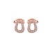 Vachette Clasp Stud Earringfull Set Diamond 925 Silver 14k Filled Gold ...