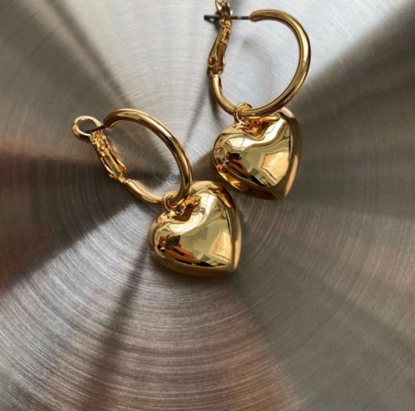 Heart-shaped Earrings Heart dangles Vintage Earrings | Etsy