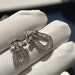 Vachette Clasp Stud Earringfull Set Diamond 925 Silver 14k Filled Gold ...