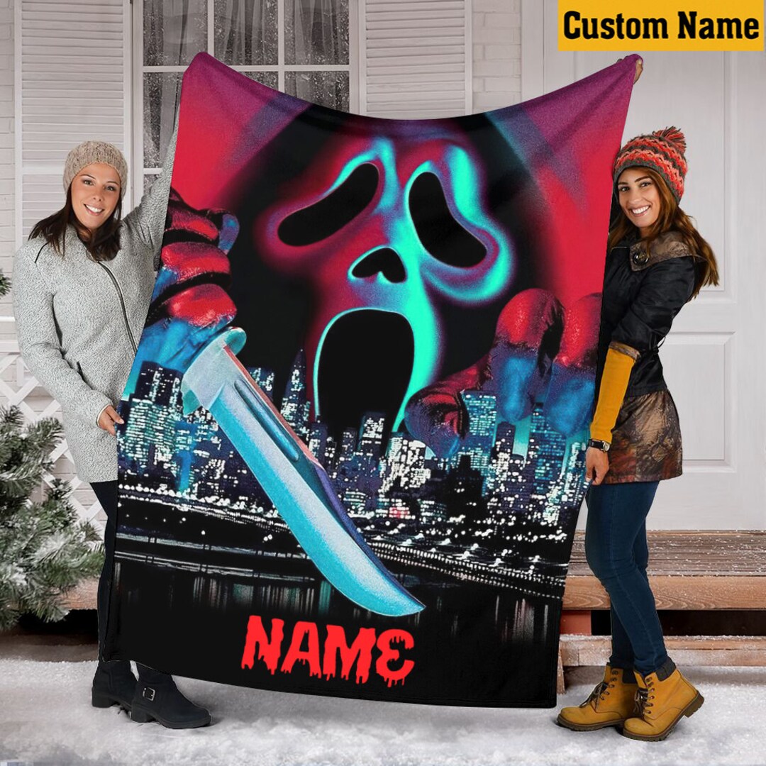 Custom Name Scream Blanket, Scream Parody, No You Hang Up, Woodsboro ...