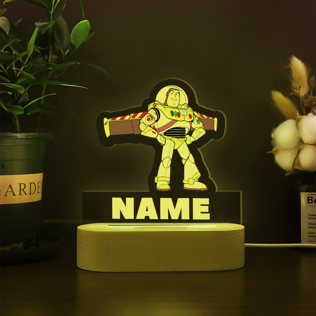 Personalized Buzz Lightyear Night Light, Toy Story Night Light,baby ...