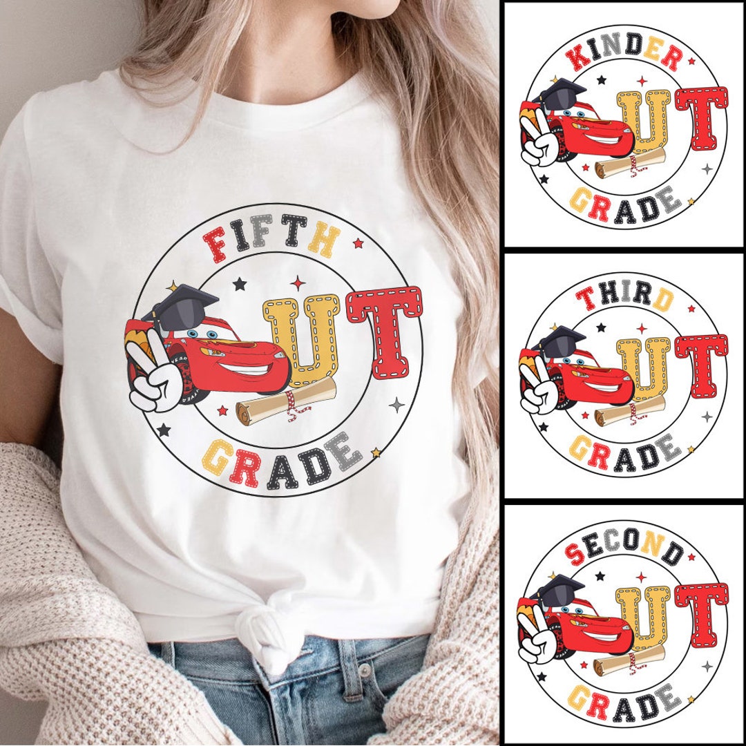 Lightning Mcqueen Peace Out School Shirt, End of School Year Tee, Last ...