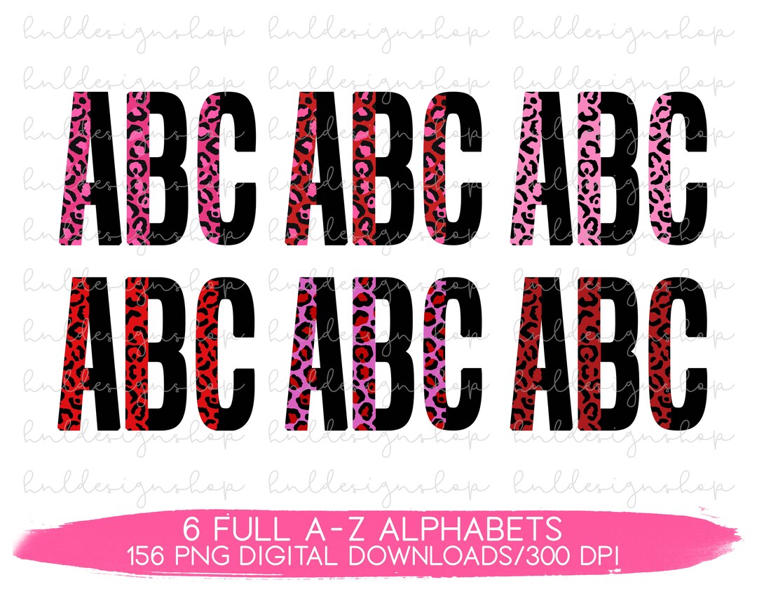 Valentines Day Letters PNG, Leopard Valentine Png, Valentines Day Shirt ...