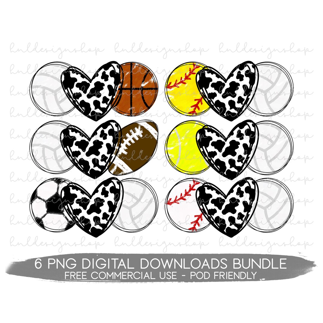 VOLLEYBALL Png Bundle, Sports Bundle Png, Baseball Blank Png, Softball ...