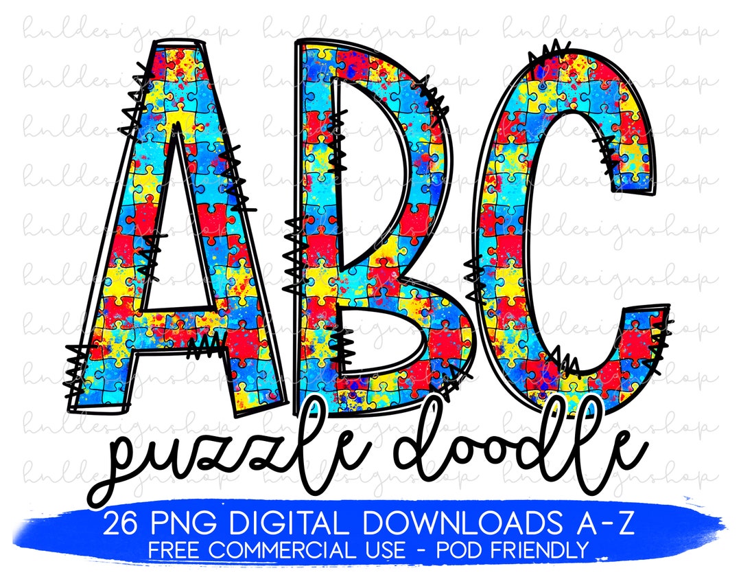 Autism Png, Autism Awareness Png File for Sublimation Printing, Autism ...