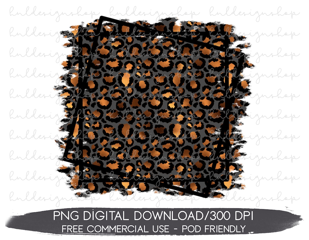 Leopard Frame Png, Distressed Leopard Print Background, Leopard ...