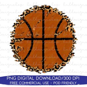 Basketball Png, Basketball Distressed Leopard Png, Basketball ...