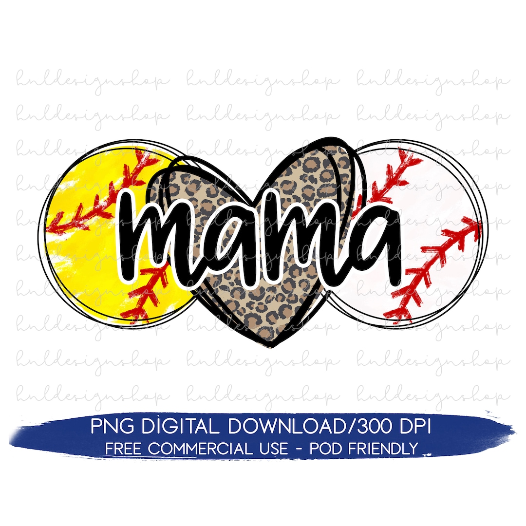 Baseball Mama Png, Softball Mom Png, Mom of Both Png, Sports Life Png ...