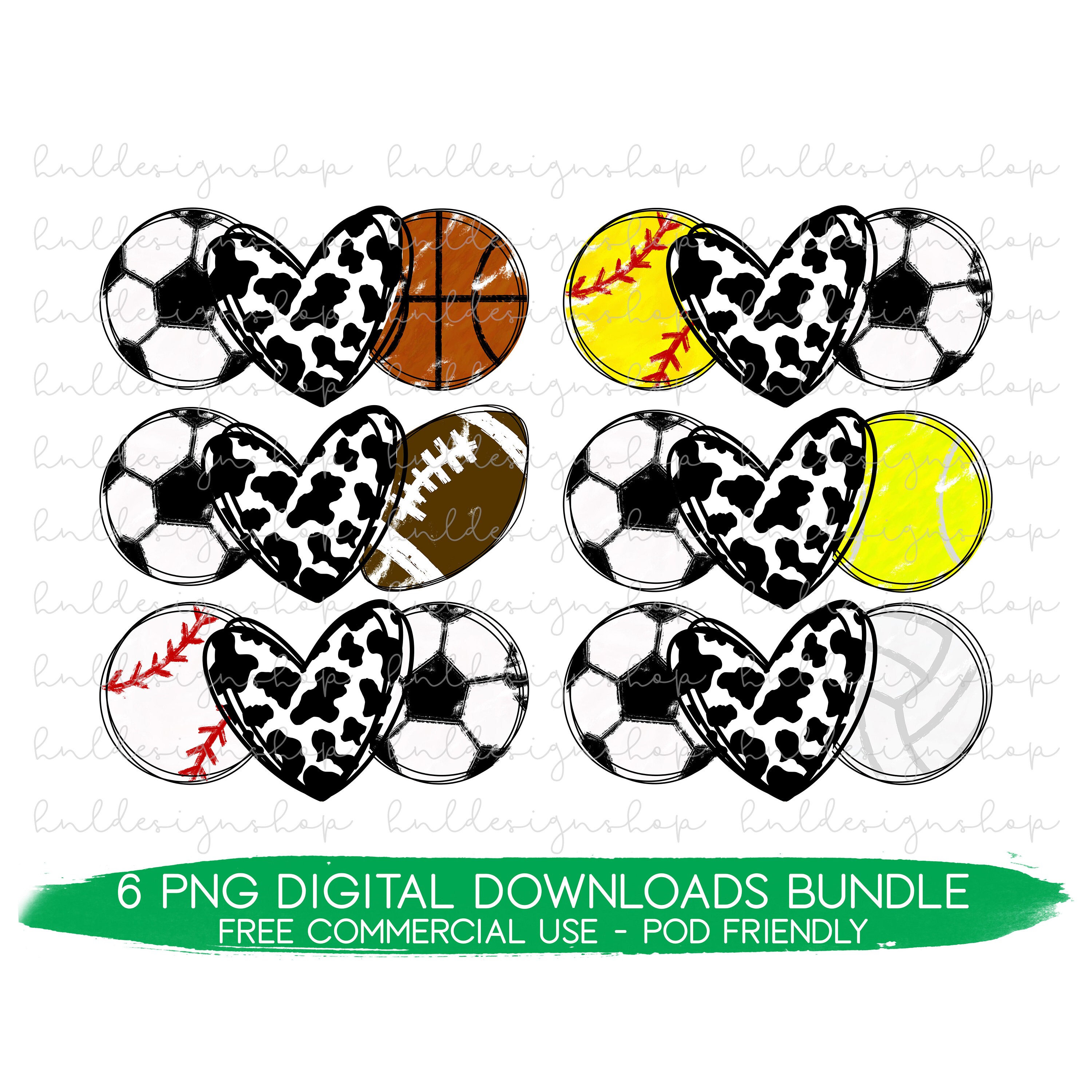 SOCCER BALL Png Bundle, Sports Bundle Png, Baseball Blank Png, Softball ...