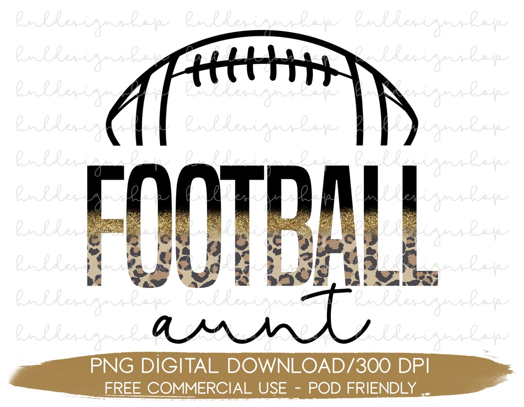 Gold Glitter Football Aunt Png, Gold Football Team Colors Png, Football ...