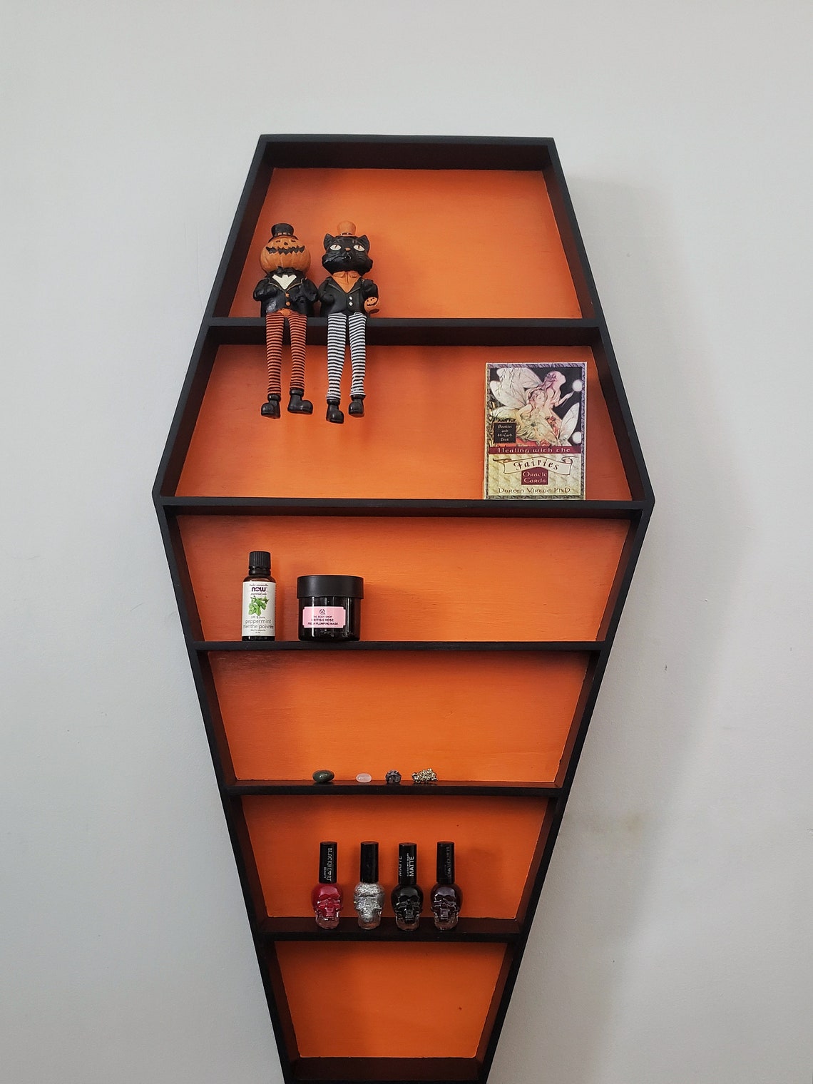 Coffin Shelf Coffin Wall Shelf Tattoo Ink Shelf 3 Foot Tall - Etsy