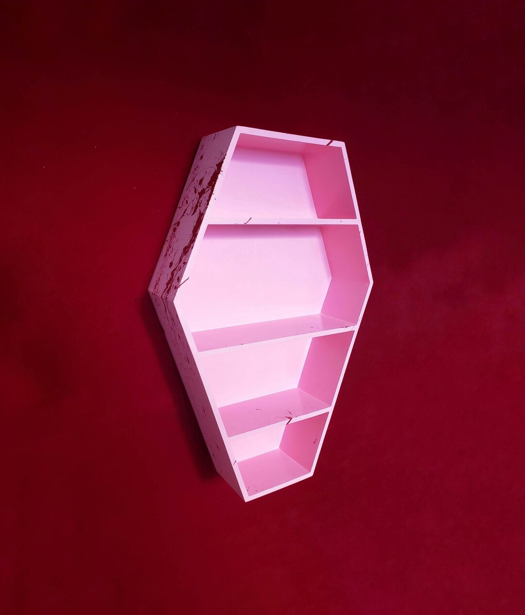 Coffin Shelf, Coffin Wall Shelf, Dark Academia Decor, Crystal Display ...