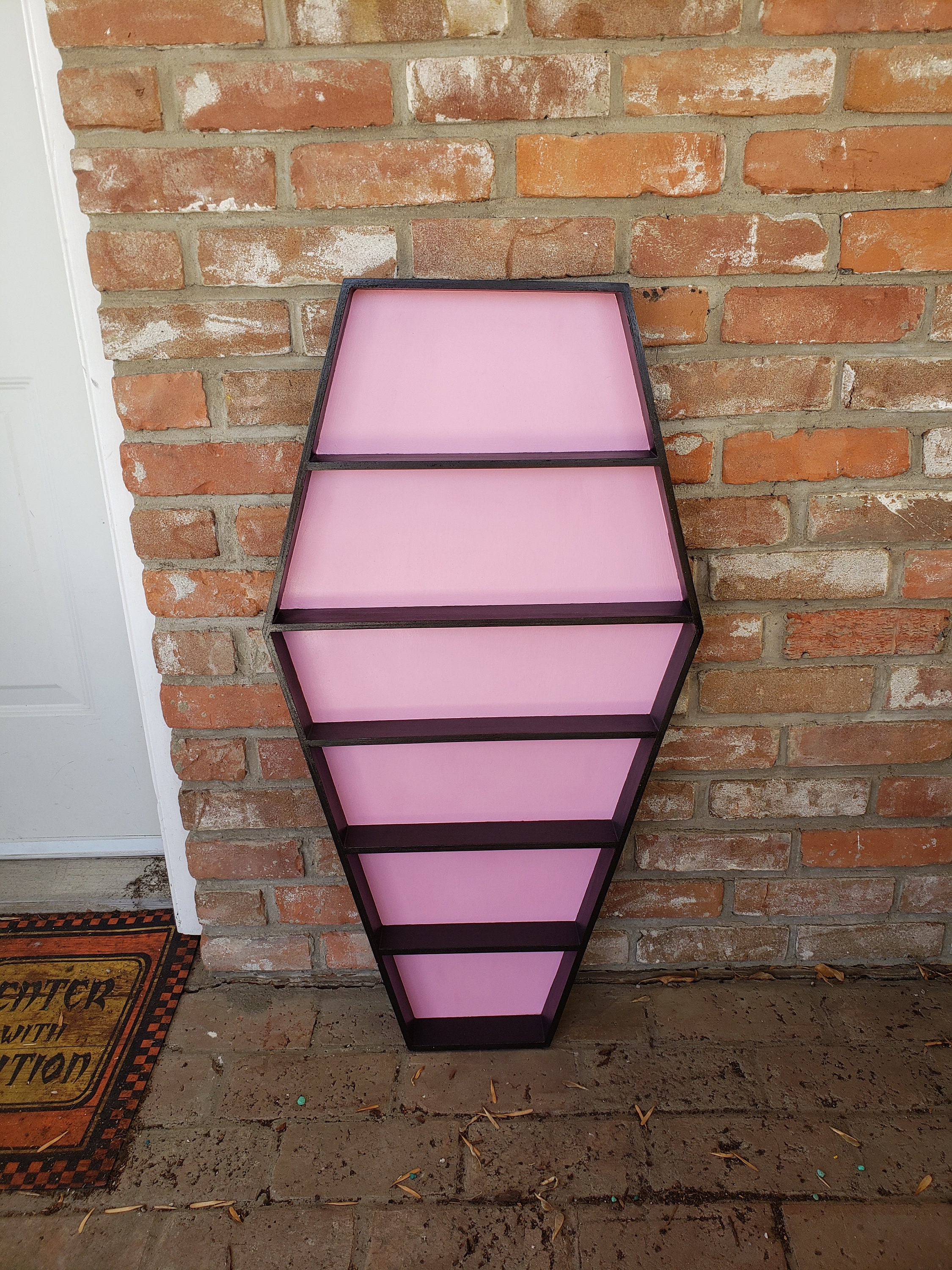 Coffin Shelf Coffin Wall Shelf Tattoo Ink Shelf 3 Foot Tall - Etsy