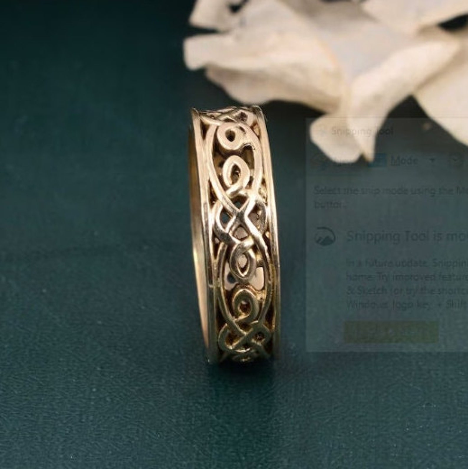 Celtic Knot Band Ring: Infinity Design for Men and Women - Etsy Canada