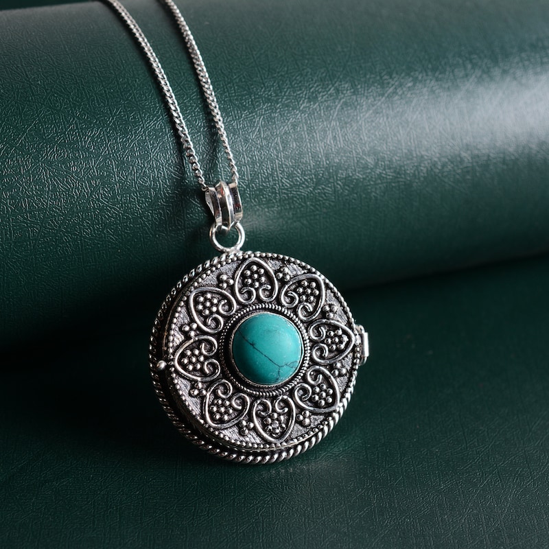 Turquoise Lockets - Etsy