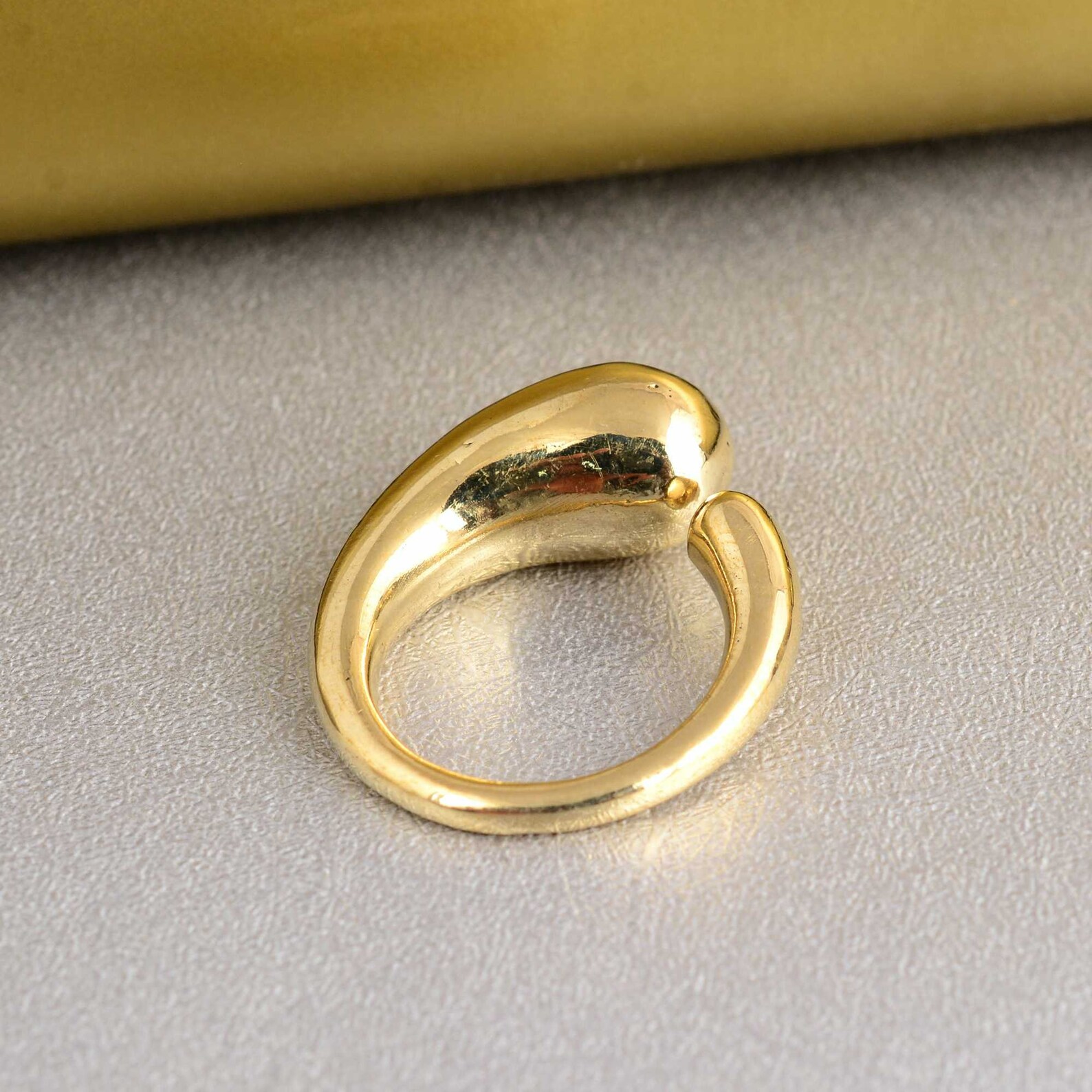 Gold Bold Dome Open Ring: Chunky Wrap Ring for Women - Etsy