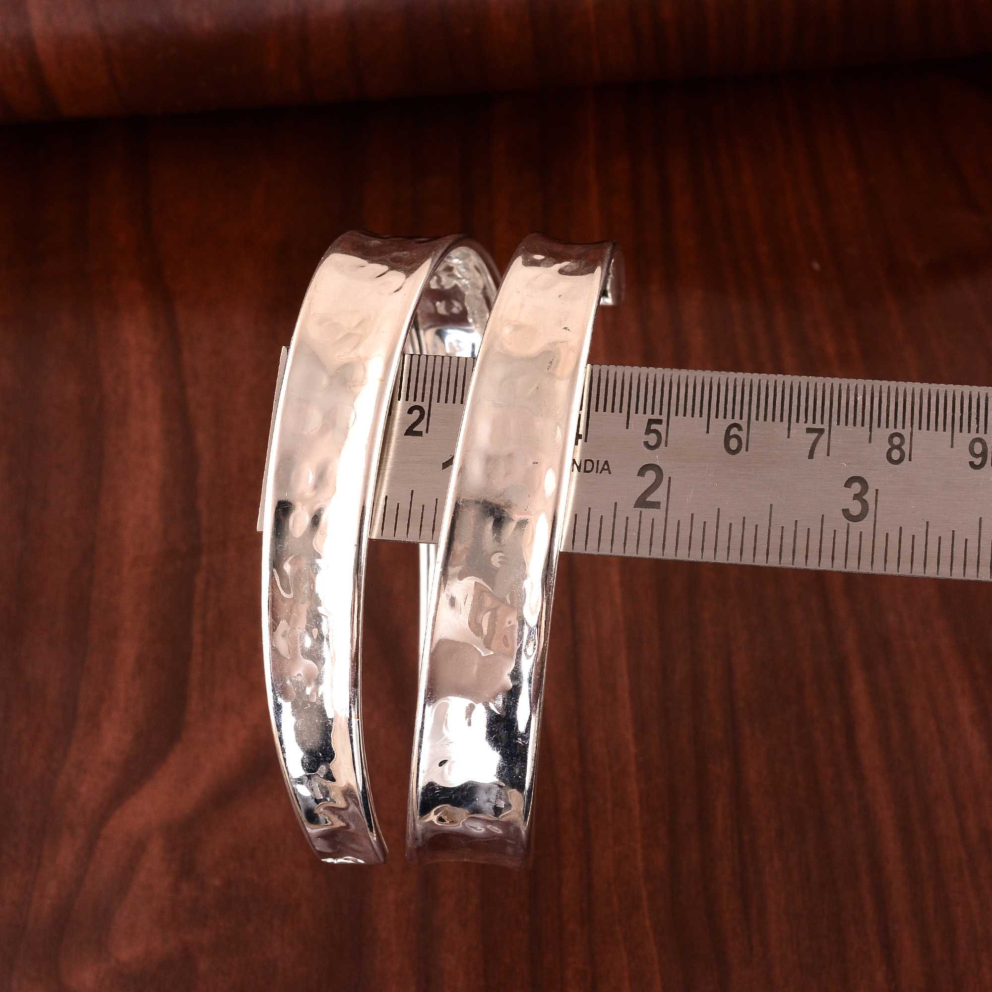 Handmade Hammered Silver Arm Cuff: Minimalist Upper Arm Band - Etsy